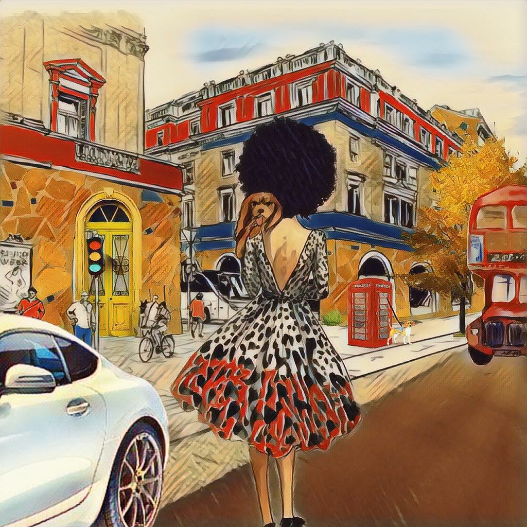 Summer Walk, Digital Arts by Aileen Collins (The Java Girl Collection ...