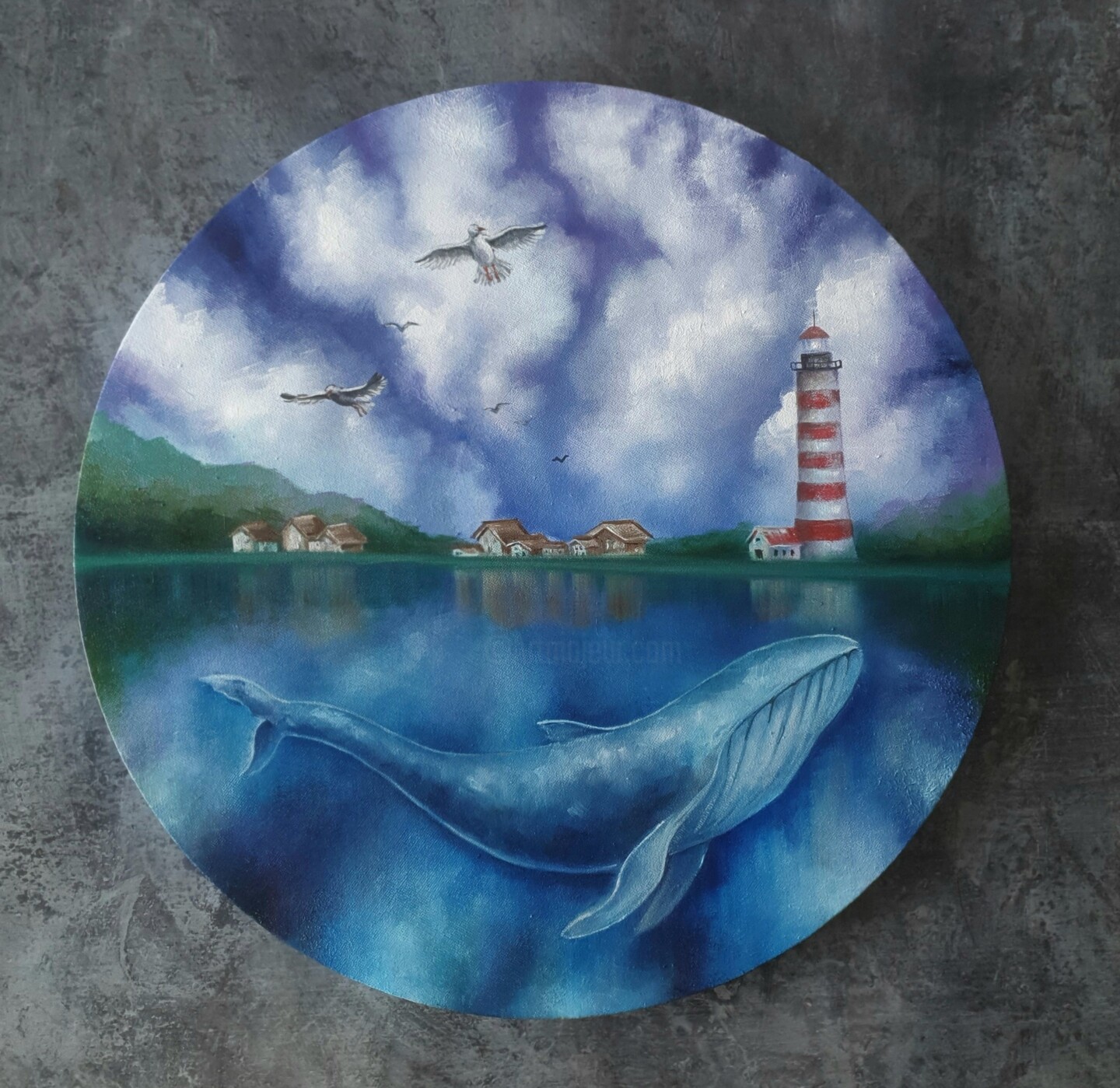 Four Elements,Oil Painting On Canvas, 绘画 由Надежда Опекунова (Lillas_art) | ArtMajeur