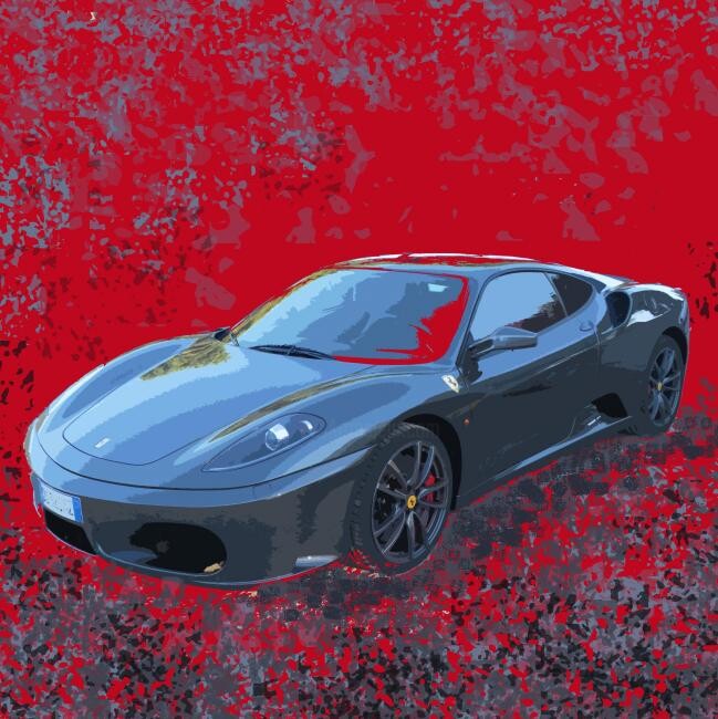 Ferrari8, Arte digital por Disgregart | ArtMajeur