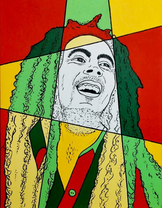 Bob Marley, Painting by Soraya Trindade | ArtMajeur